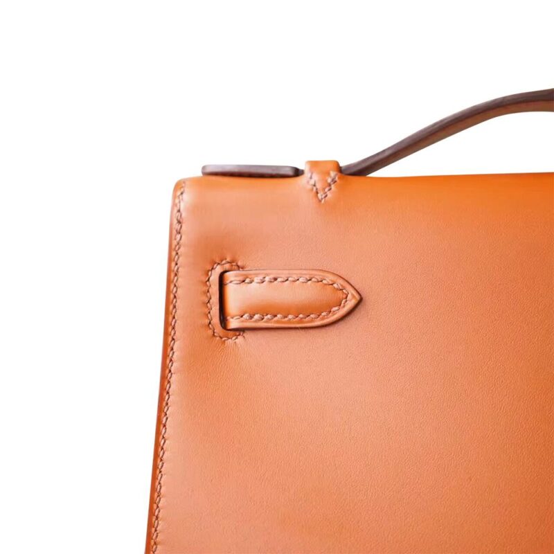 Designer Kelly 22 Pochette Gold Bag - Nadine Collections