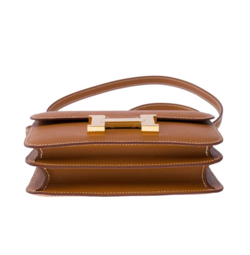 HERMES Constance 19 Gold Epsom Leather Gold Hardware - Nadine Collections